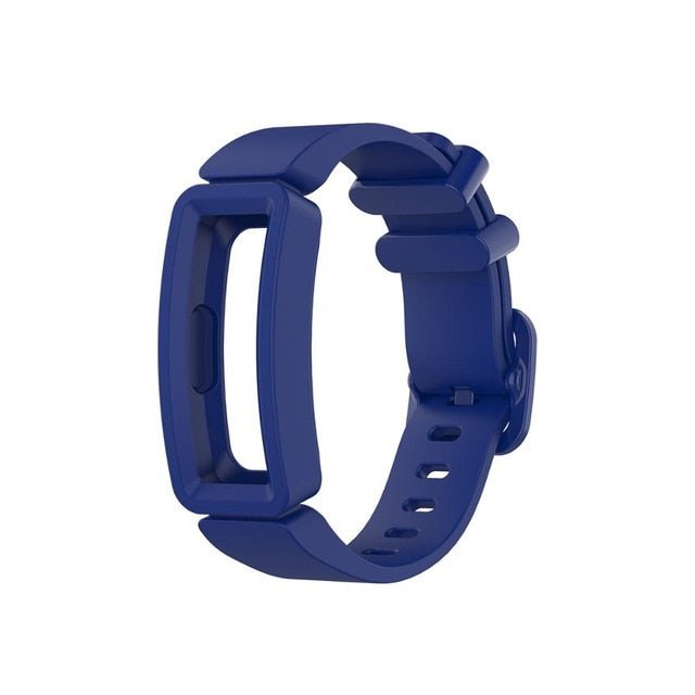Dark Blue Plain Silicone Fitbit Ace 2 Strap/Fitbit Ace 2 Band – FitStraps®
