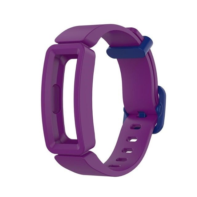 Dark Purple/Blue Plain Silicone Fitbit Ace 2 Strap/Fitbit Ace 2 Band ...