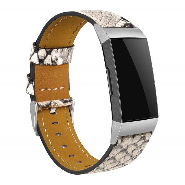 Fitbit Charge 3 Strap | Fitbit Charge 4 Strap | Stitched Leather Strap ...