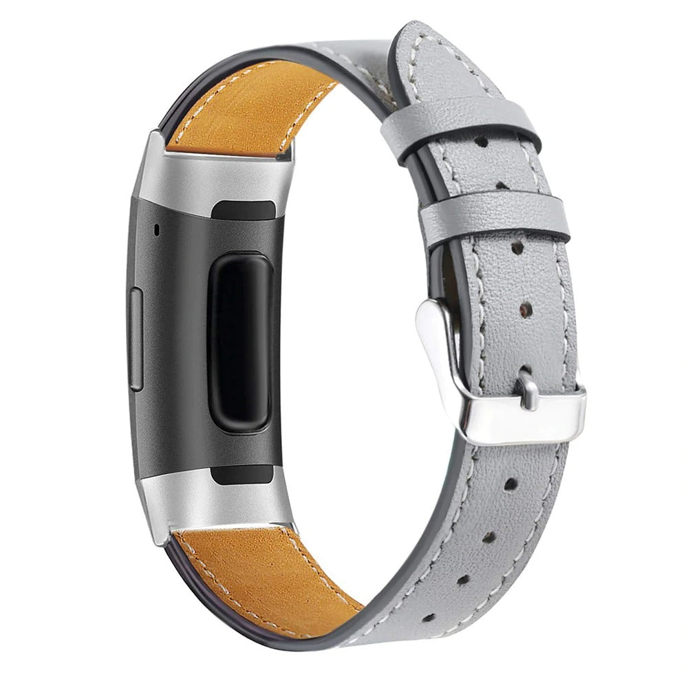Fitbit Charge 3 Strap | Fitbit Charge 4 Strap | Stitched Leather Strap ...