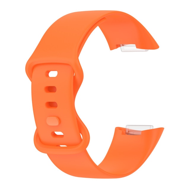Fitbit Charge 5 Strap | Fitbit Charge 6 Strap | Orange Silicone Strap ...