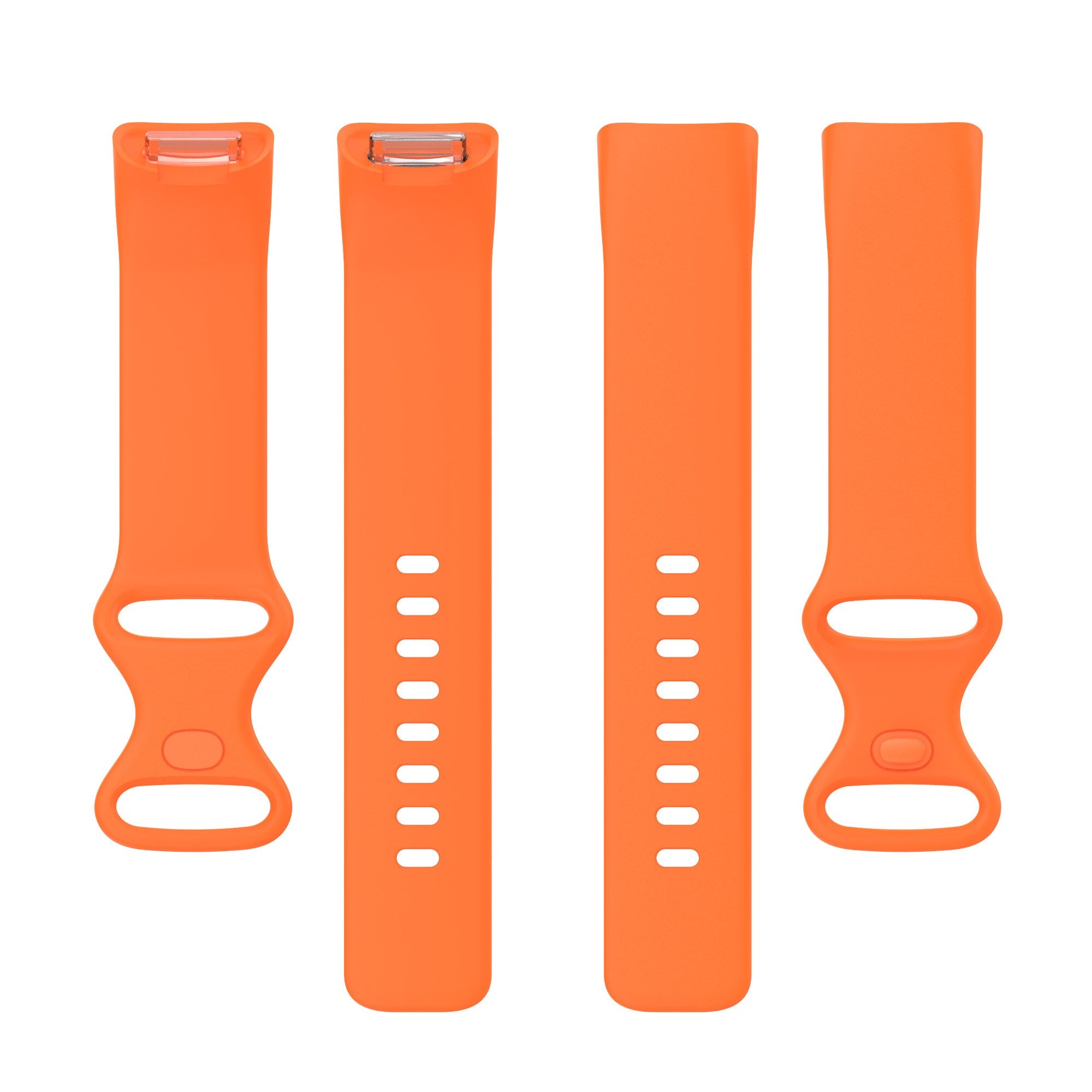 Fitbit Charge 5 Strap | Fitbit Charge 6 Strap | Orange Silicone Strap ...