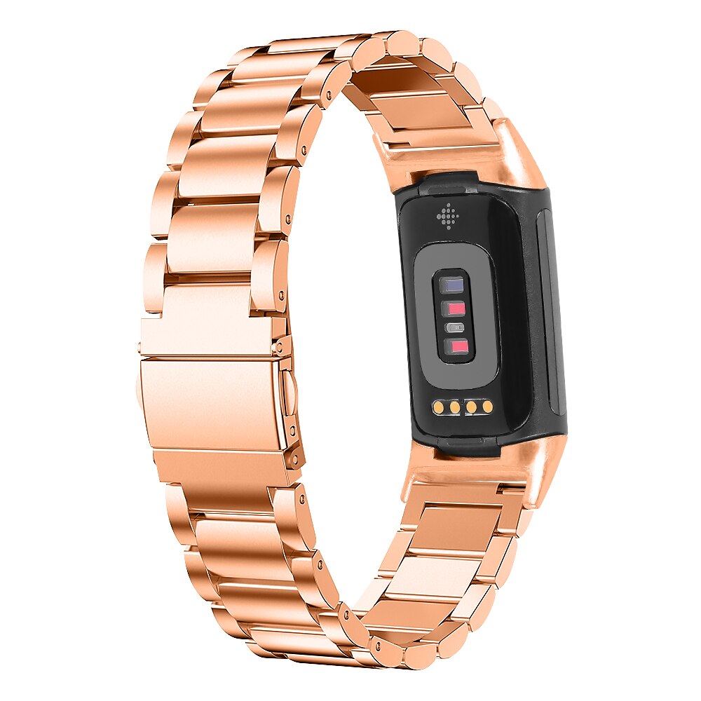 Fitbit Charge 5 Strap | Fitbit Charge 6 Strap | Rose Gold Classic Stee ...