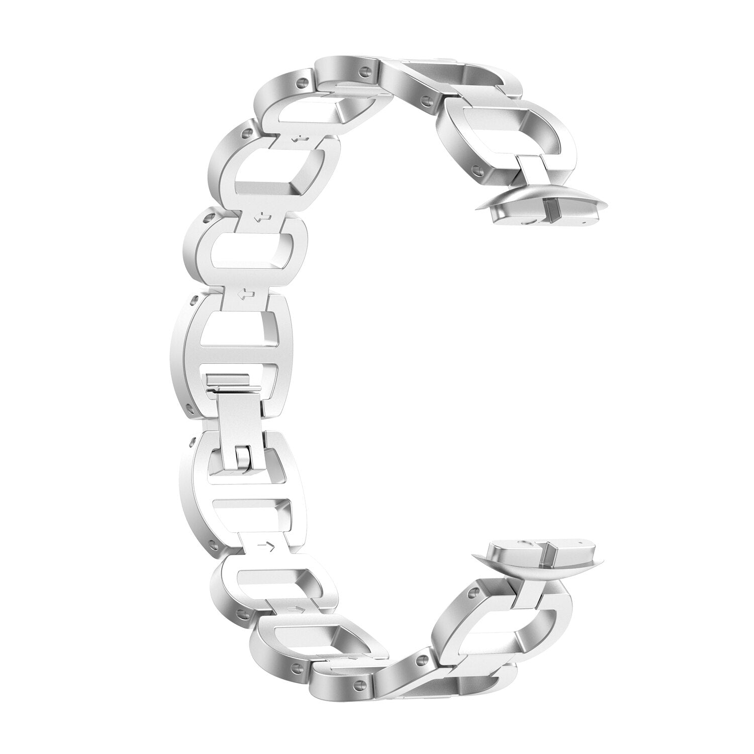 Fitbit Luxe Strap | Glamorous Steel Strap | Silver – FitStraps™