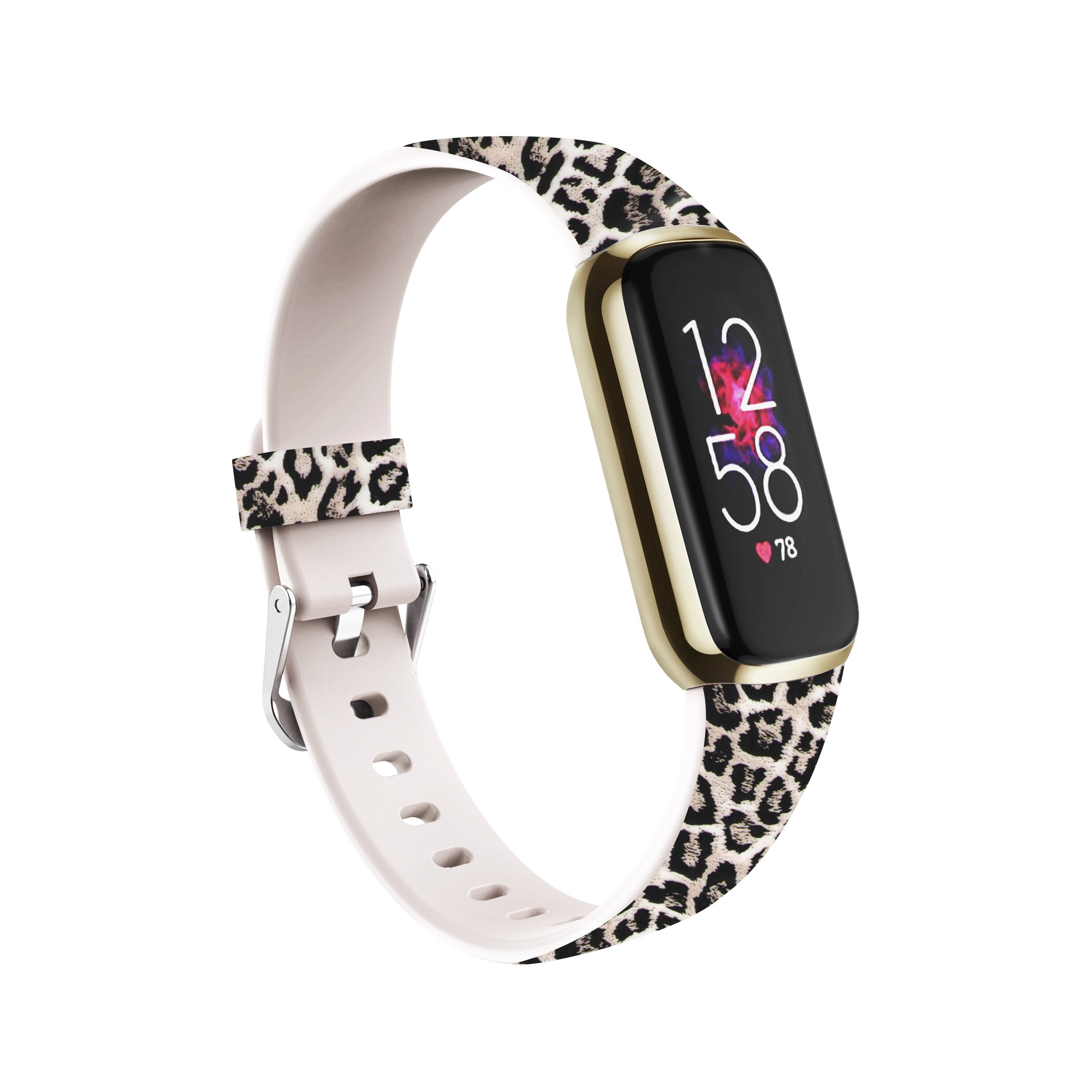 Fitbit Luxe Strap | Patterned Silicone Strap | Leopard Print – FitStraps™