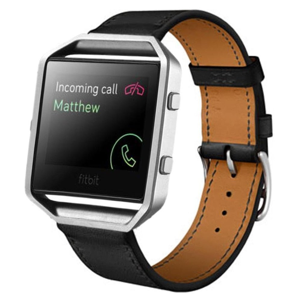 For Fitbit Blaze | Smooth Leather Strap | 5 Colours Available – FitStraps™