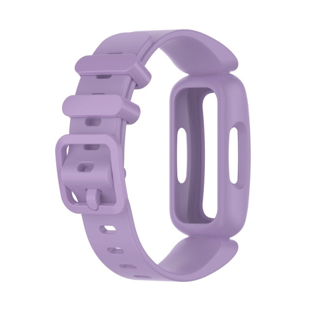 Light Purple Plain Silicone Fitbit Ace 3 Strap/Fitbit Ace 3 Band ...